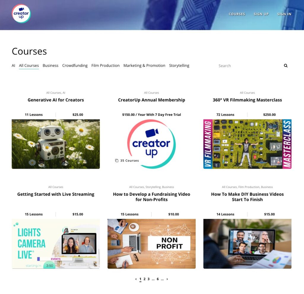 CreatorUp Launches its Redesigned Learning Store with Courses for ...